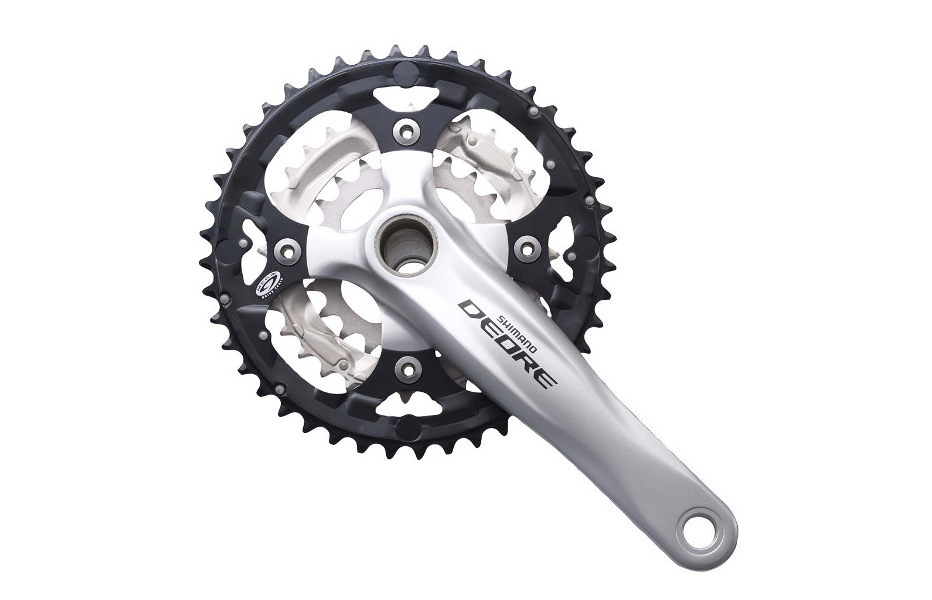 SHIMANO Mechanizm Korbowy 9rz Srebrny FC-M590 44/32/22 175mm - Biker-house Kraków